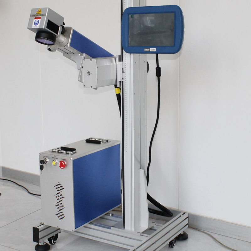 By Laser - High-Speed Flying Fiber Laser Coding Machine